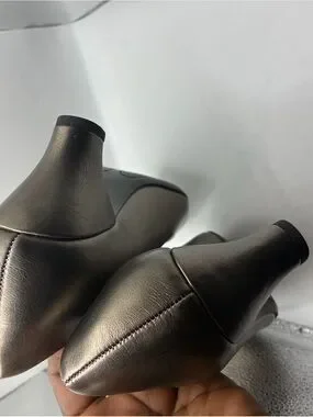 easy street | Shoes | Easy Street Fabulous Pewter Metallic Pumps ...